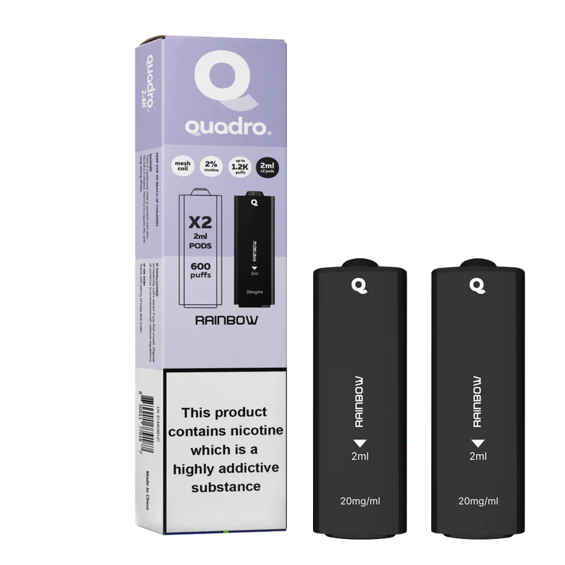 QUADRO 2PK PODS RAINBOW – Vape Ardeer
